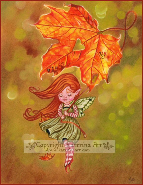 Fairy of fall,Katerina Art ,Fantasy and Portraiture art by Katerina Art ...